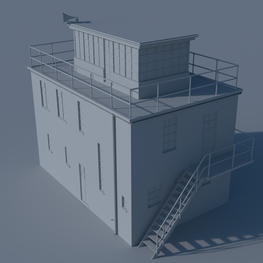 3d Ww2 Control Tower