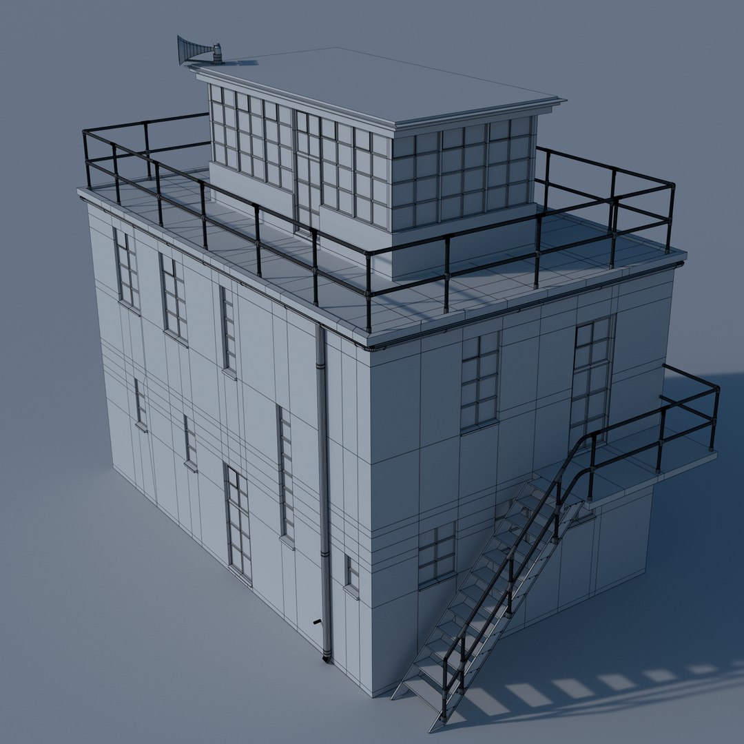 3d Ww2 Control Tower
