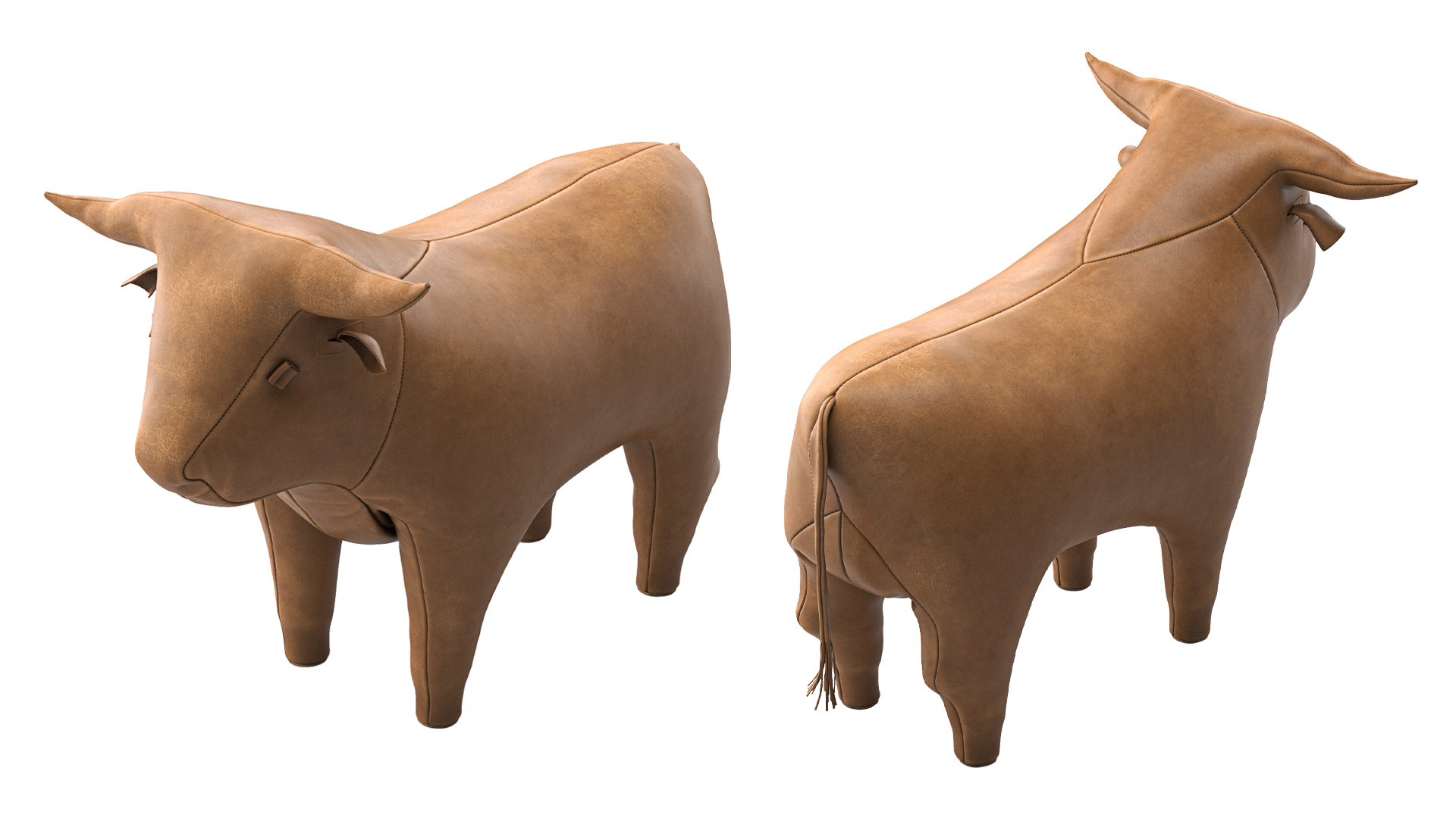Bull Footstool 3D Model - TurboSquid 2369719