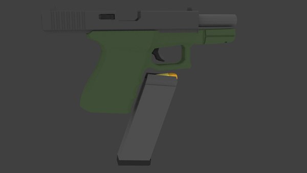 modelo 3d Lowpoly Glock 19 - TurboSquid 1290725