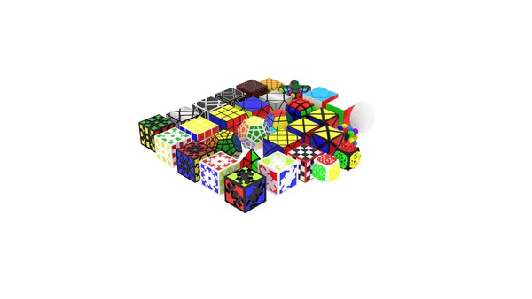 3D Mini Rubiks Cubes Set - TurboSquid 1789549