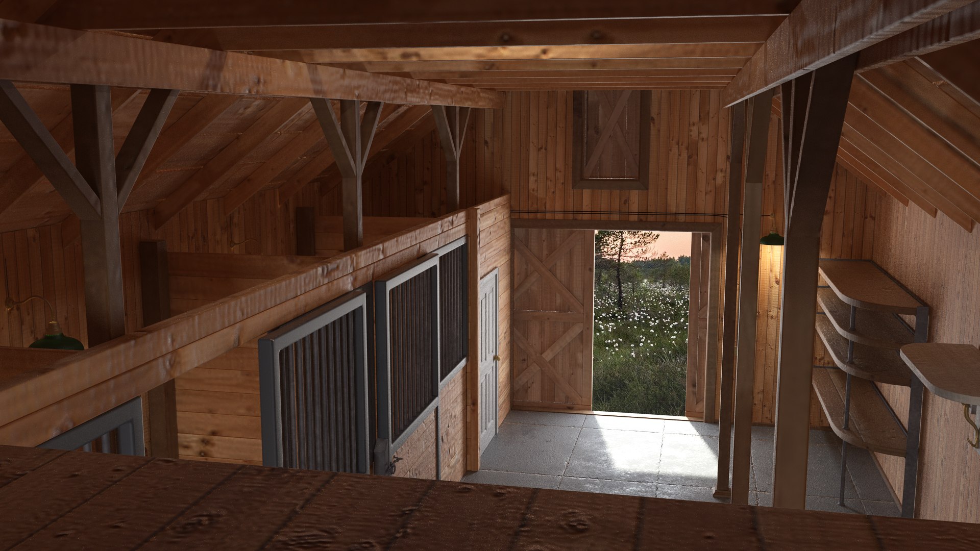 Rustic Wooden Barn 3D Model - TurboSquid 1635722