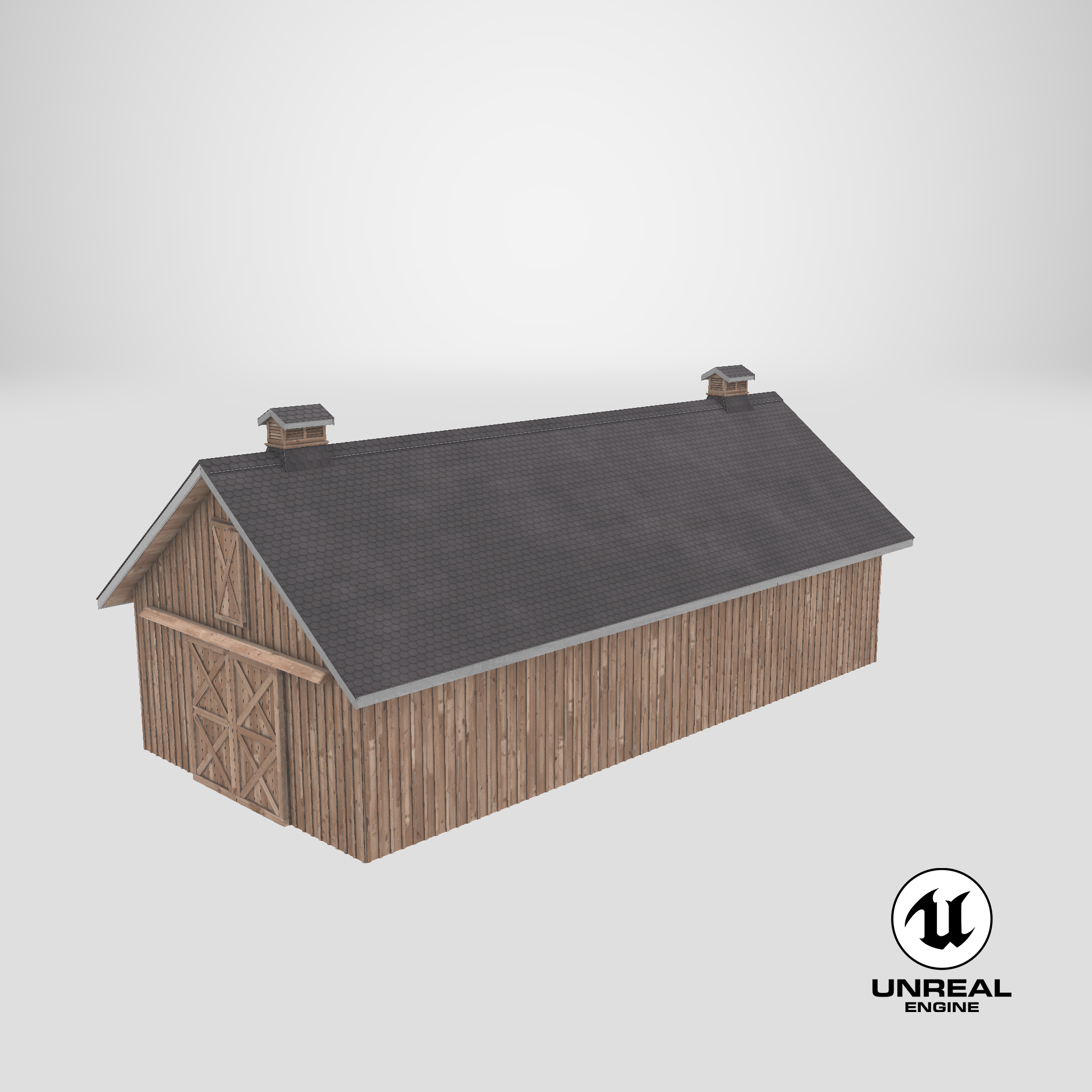 Rustic wooden barn 3D model - TurboSquid 1635722