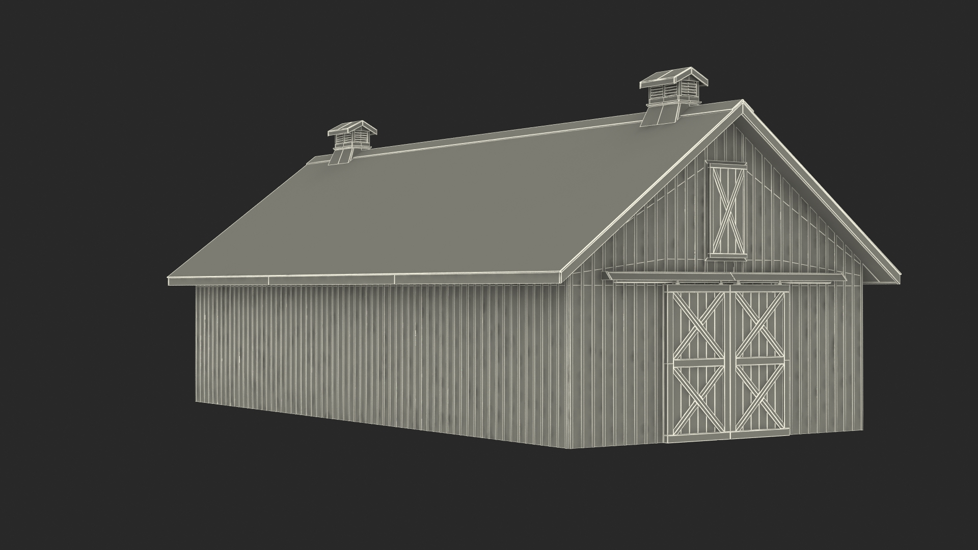 Rustic Wooden Barn 3D Model - TurboSquid 1635722