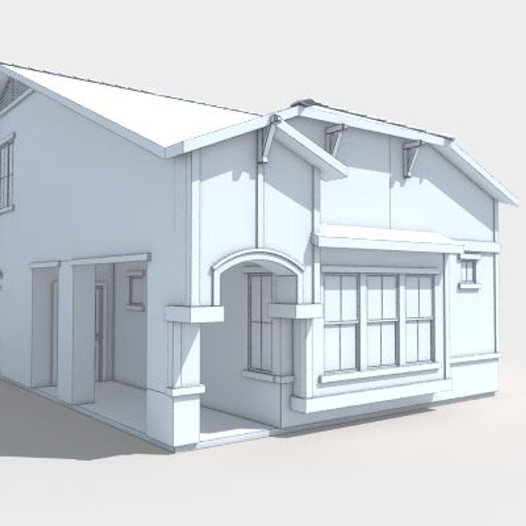 3d model subdivision house