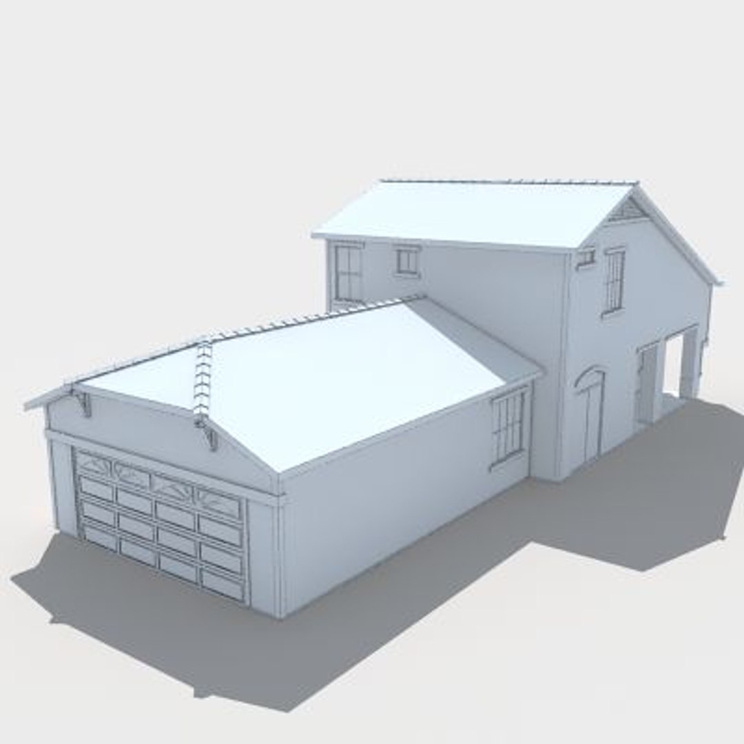 3d model subdivision house