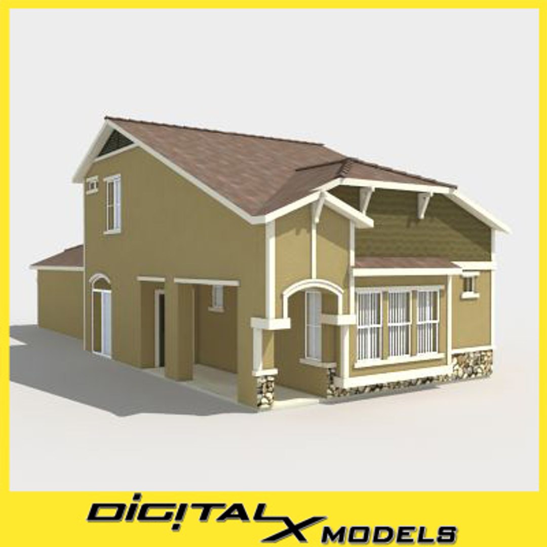 3d model subdivision house