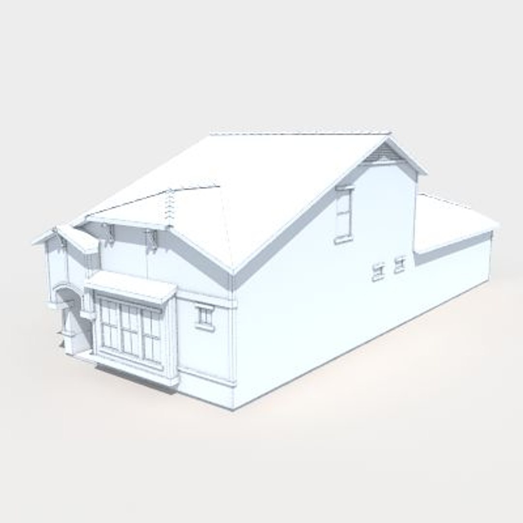 3d model subdivision house