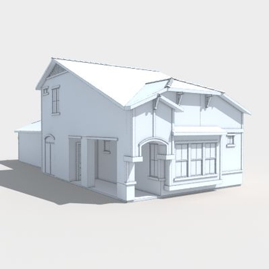 3d model subdivision house