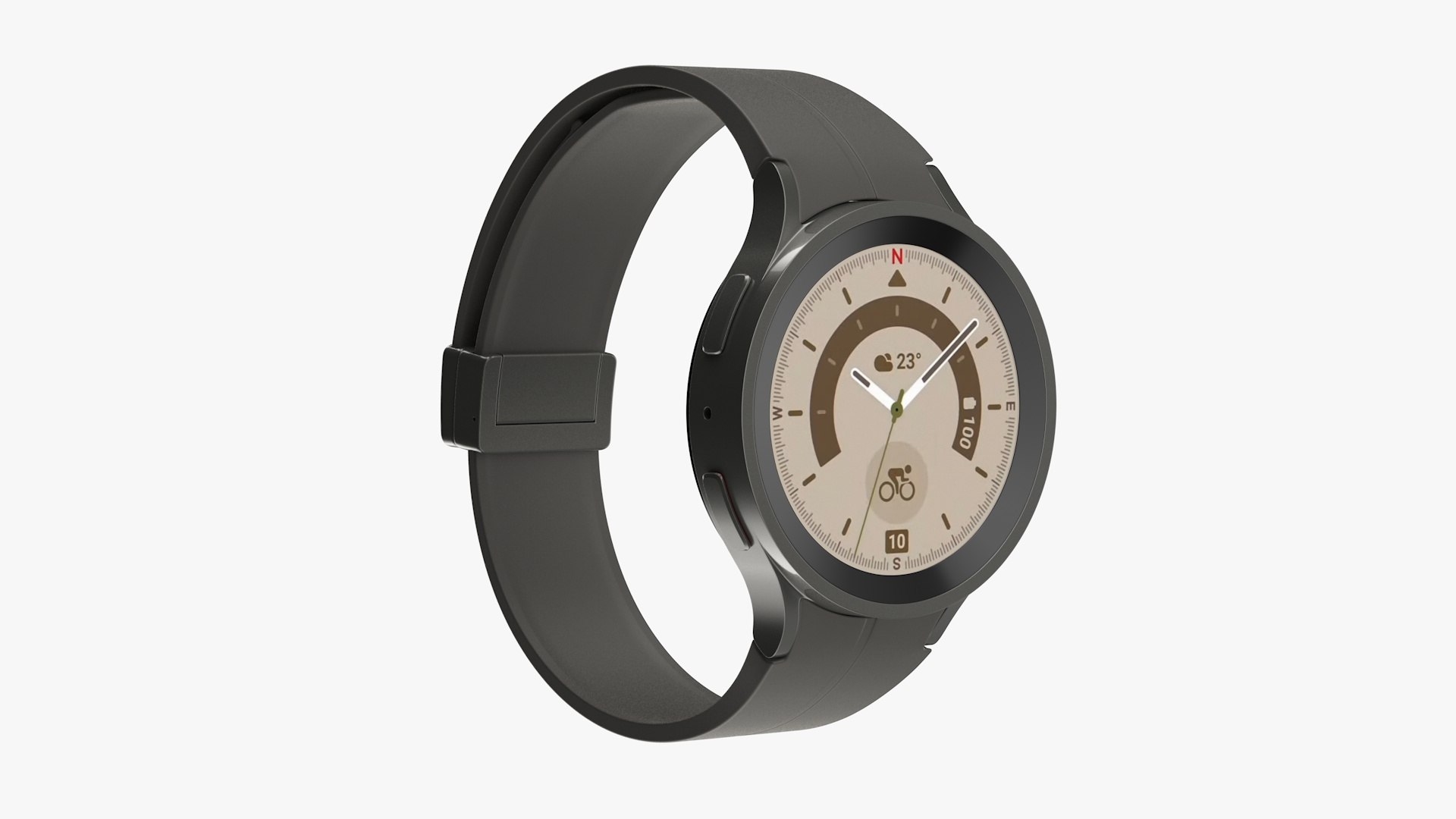 3D Model Samsung Galaxy Watch 5 Pro Graphite - TurboSquid 1943787