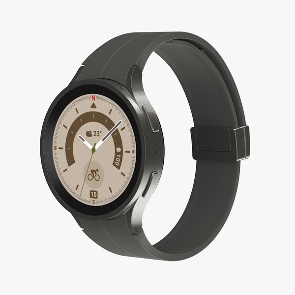 Samsung Galaxy Watch 5 Pro Graphite 3D 모델 - TurboSquid 1943787