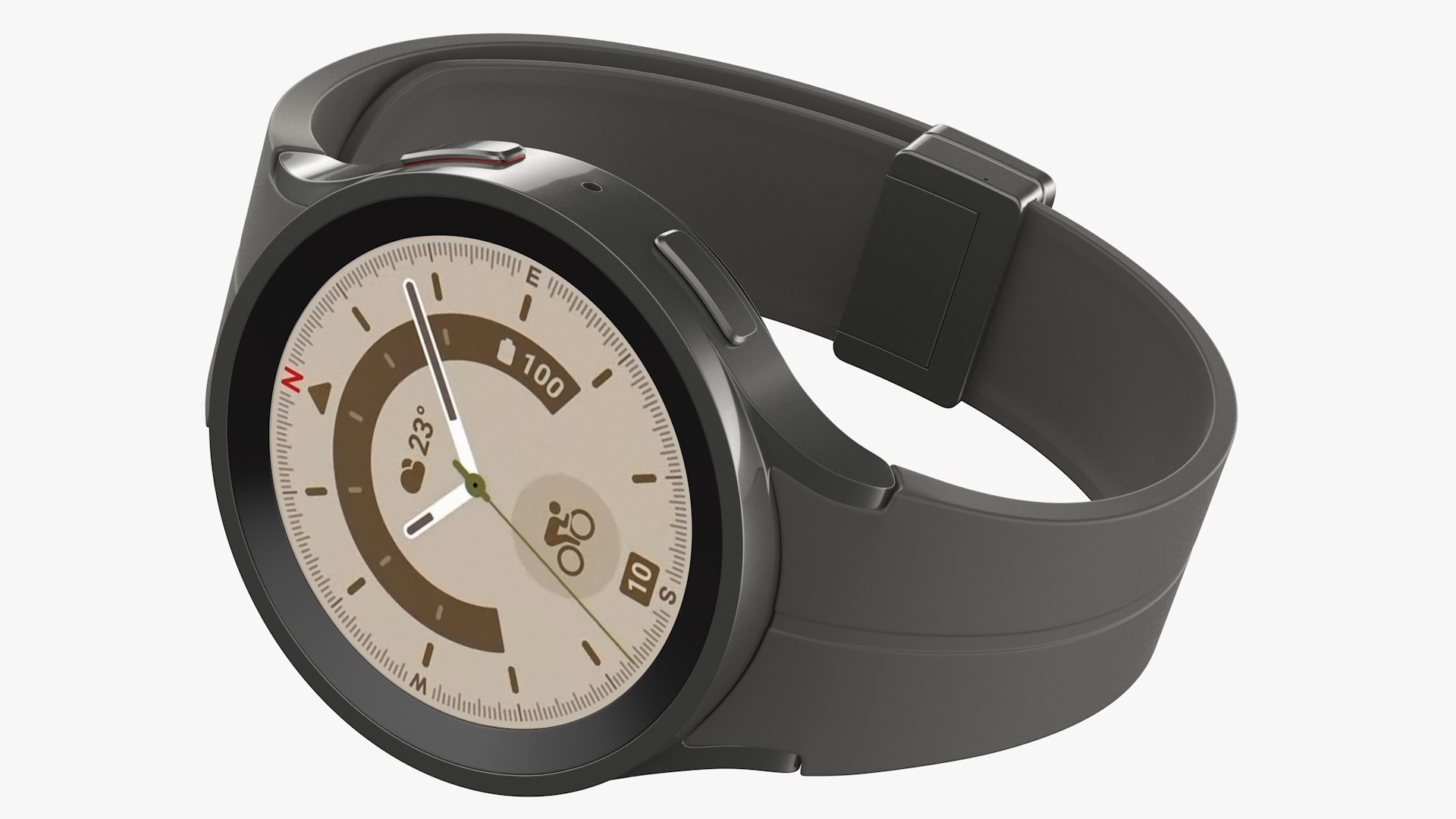 3D Model Samsung Galaxy Watch 5 Pro Graphite - TurboSquid 1943787