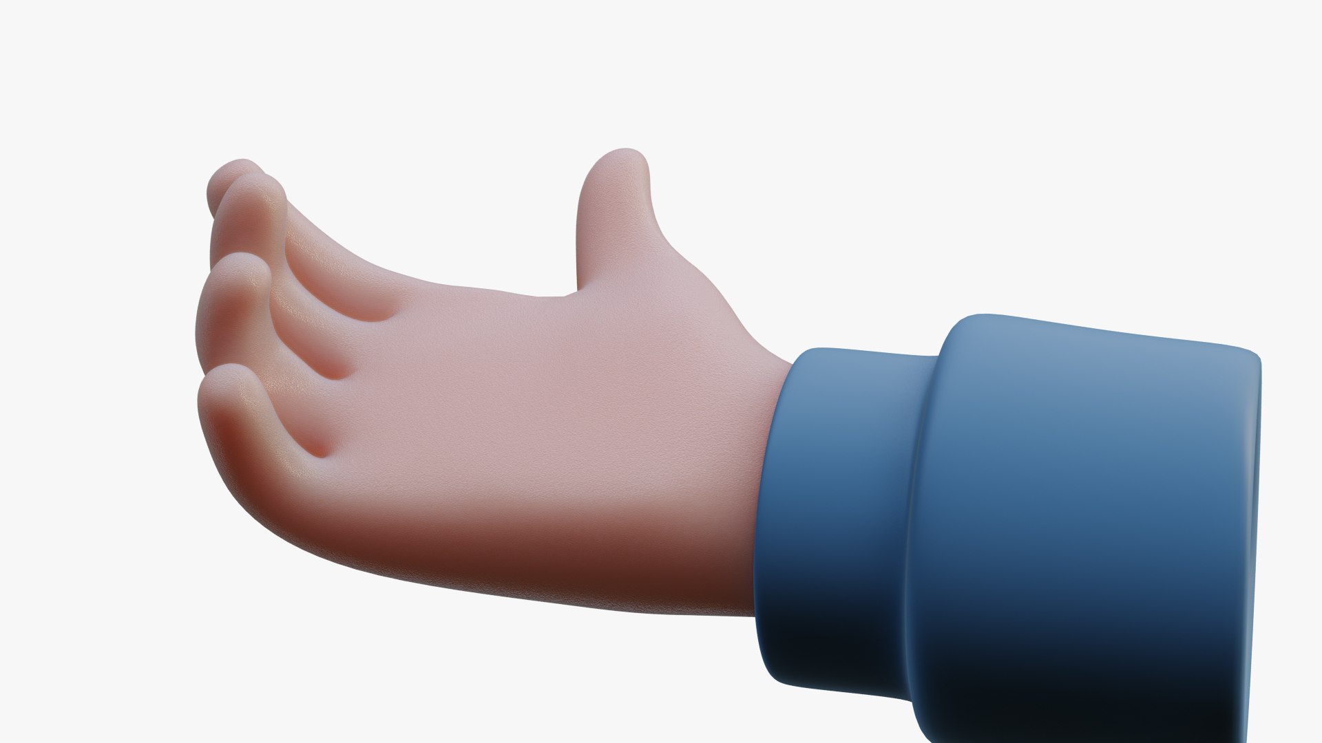 Cartoon Smartphone In A Hand 3D - TurboSquid 2295140