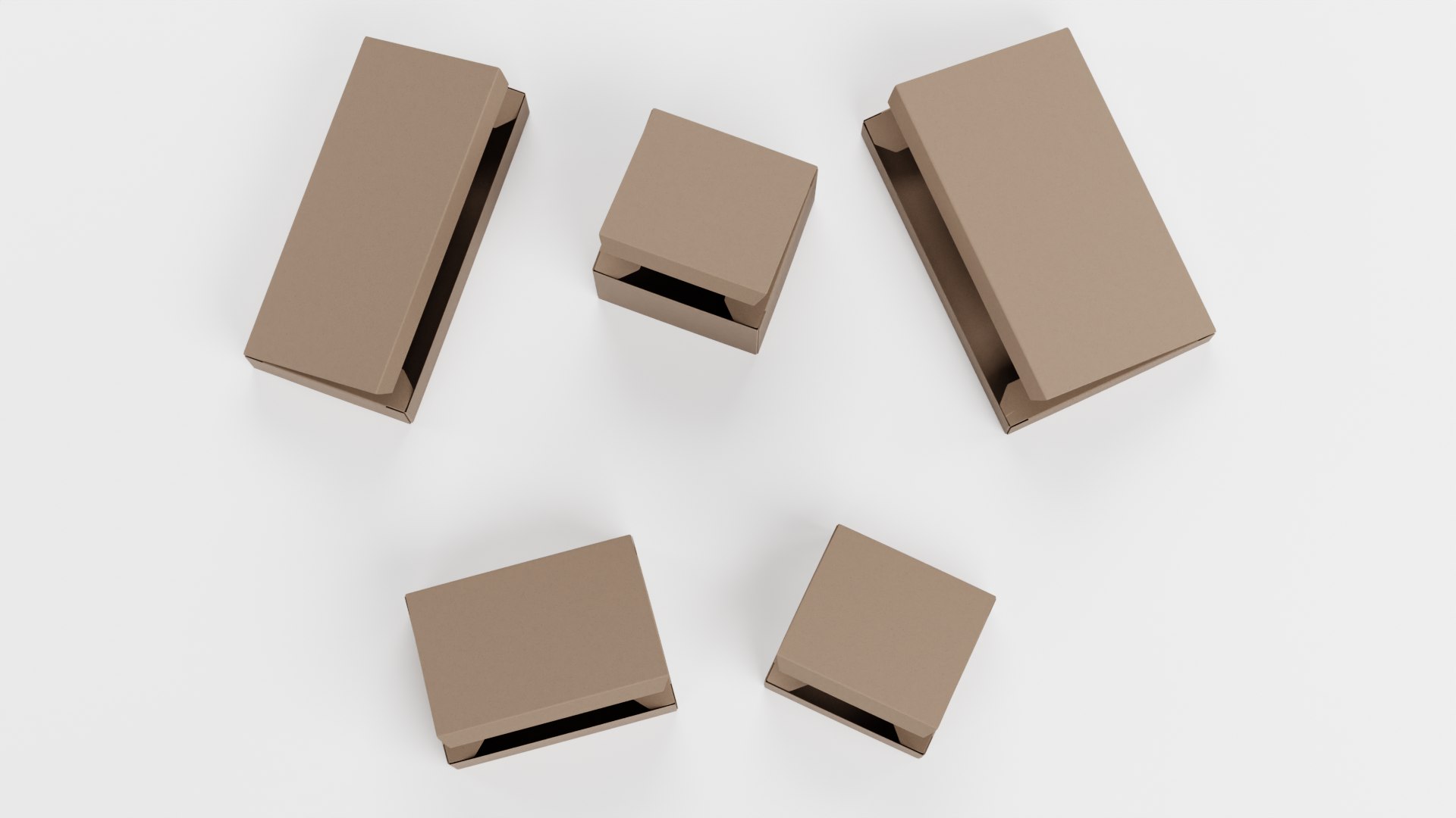 Paper Boxes Rigged Collection 3D Model - TurboSquid 2236853