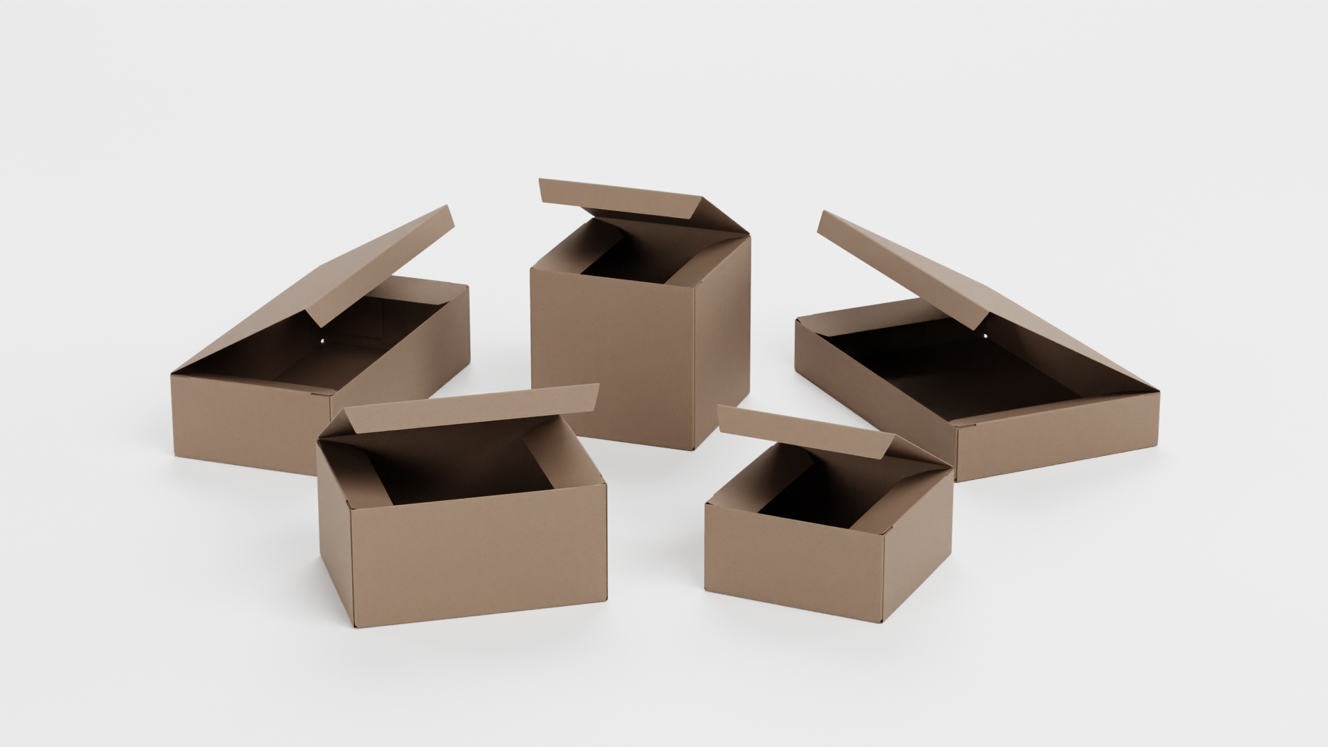 Paper Boxes Rigged Collection 3D Model - TurboSquid 2236853