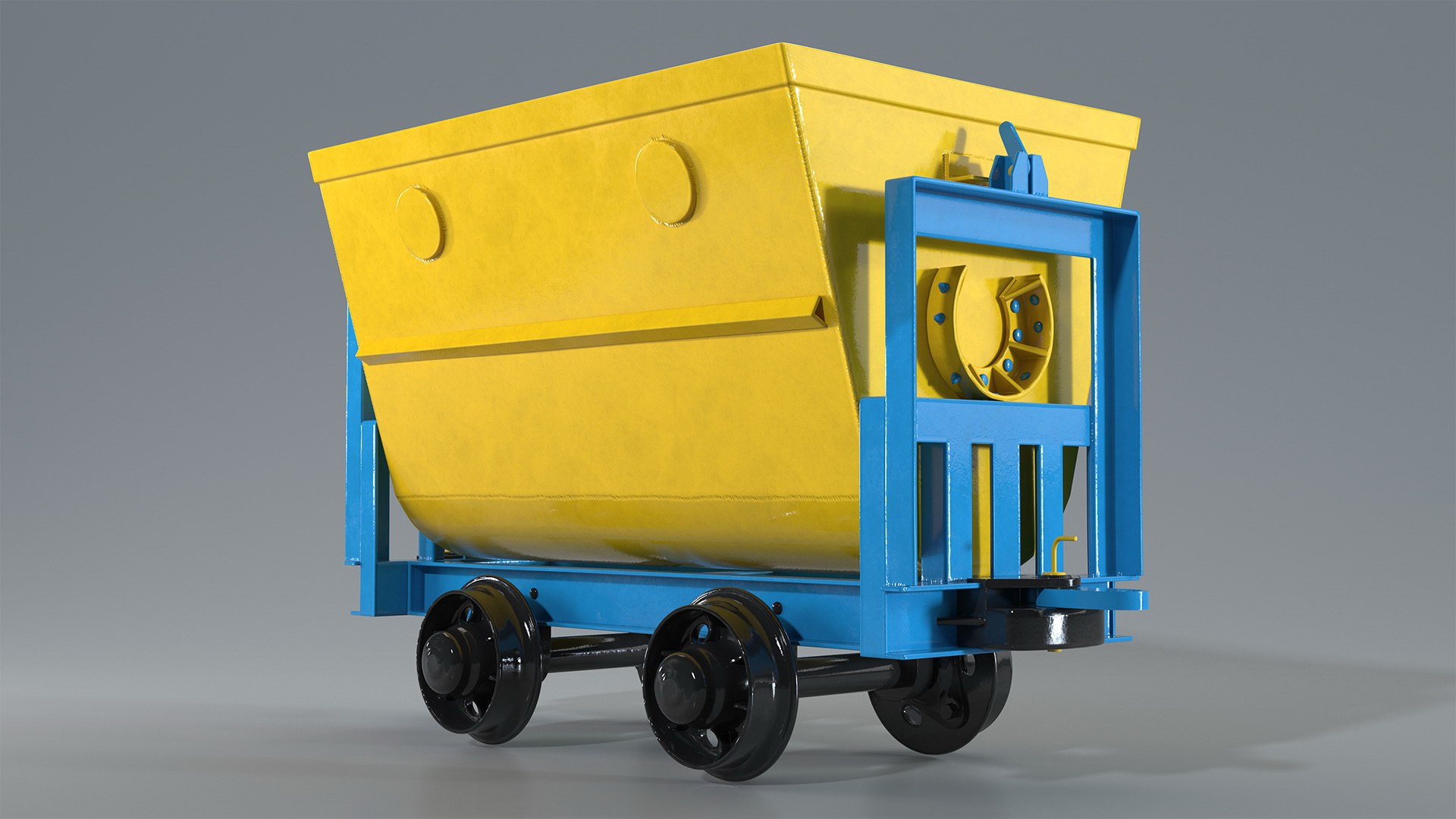 Mining locomotive minecart railway 3D model - TurboSquid 1513473