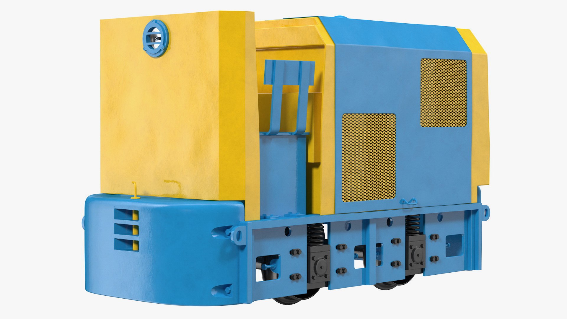 Mining locomotive minecart railway 3D model - TurboSquid 1513473