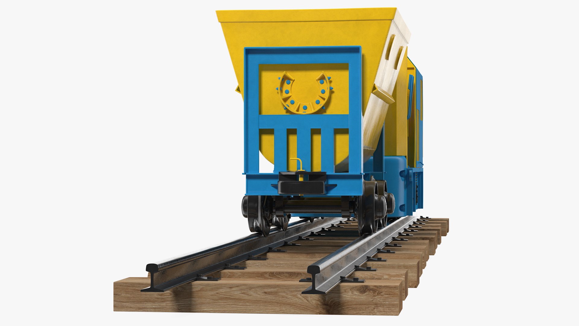 Mining locomotive minecart railway 3D model - TurboSquid 1513473