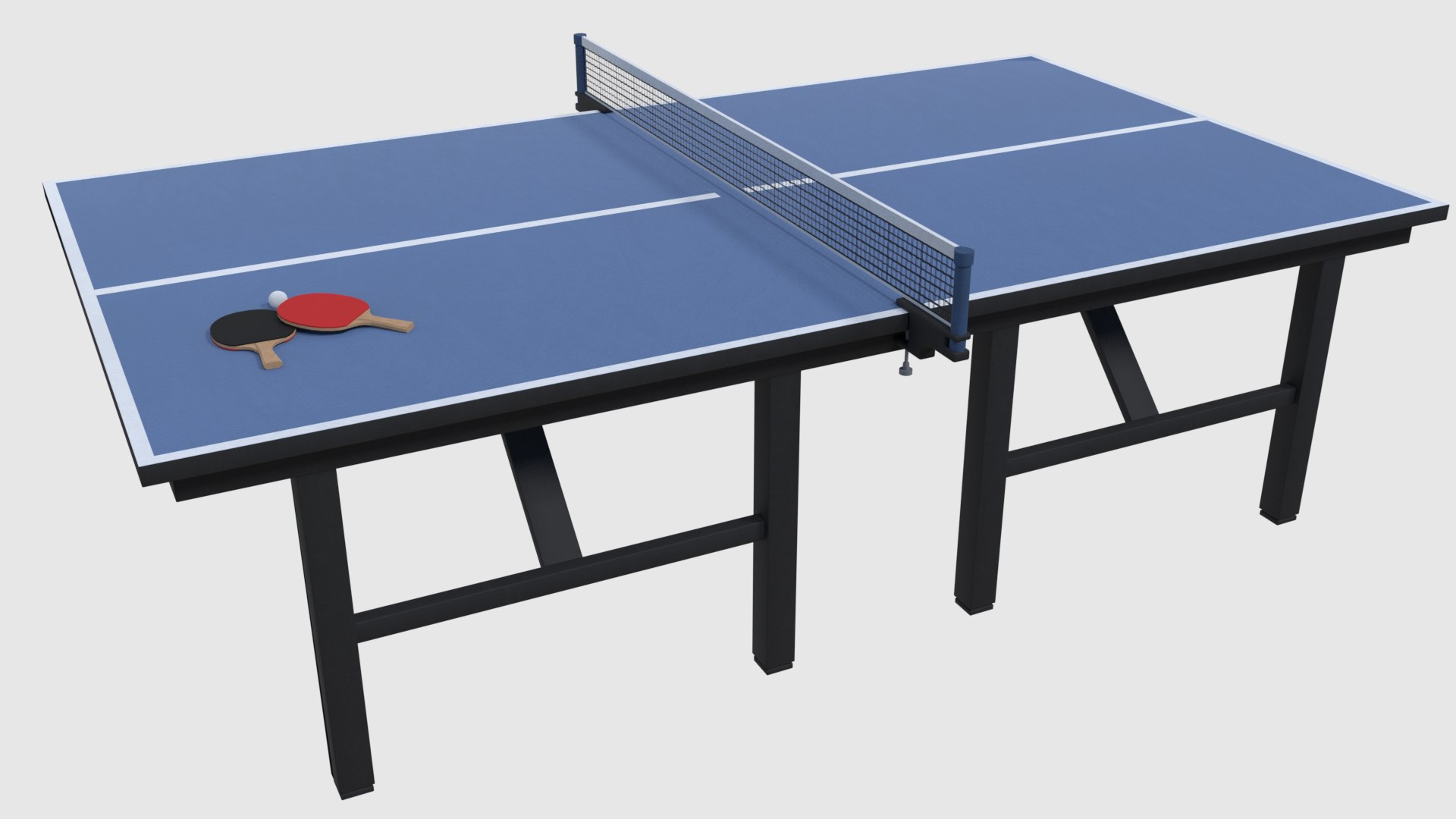 Table Tennis Set 3d Obj
