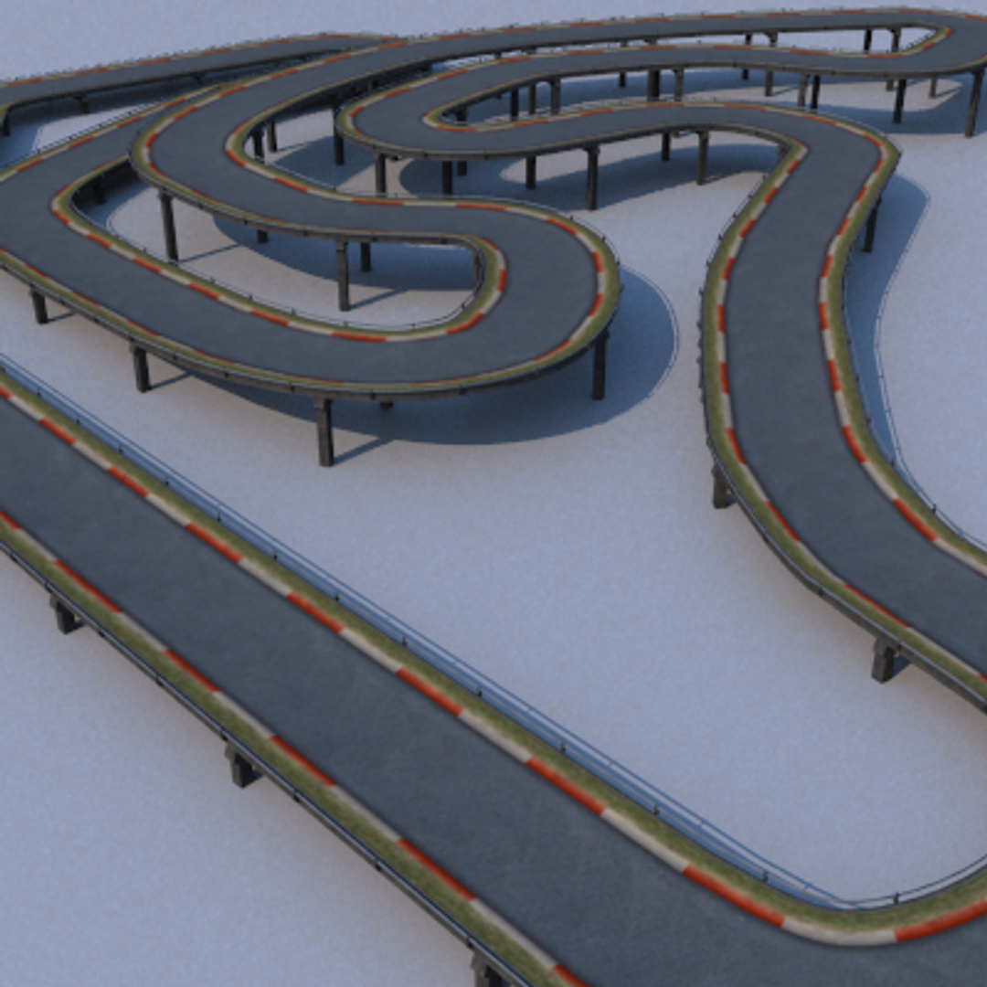 3d dxf race track