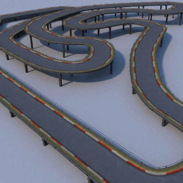 3d dxf race track