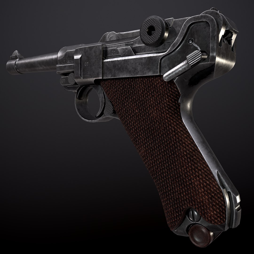 Luger pistol model - TurboSquid 1687492