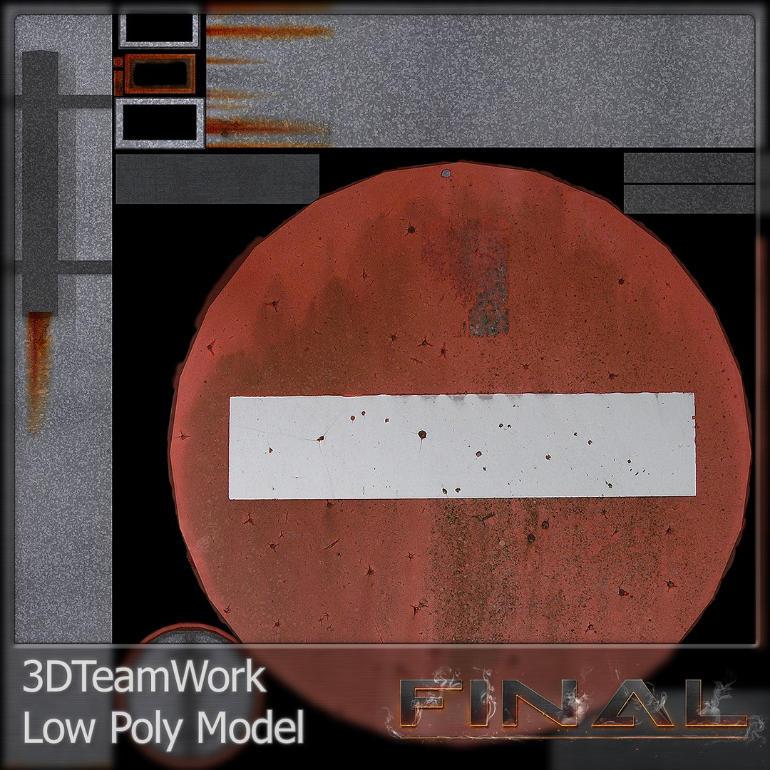 3d Model Final Road Signs Set