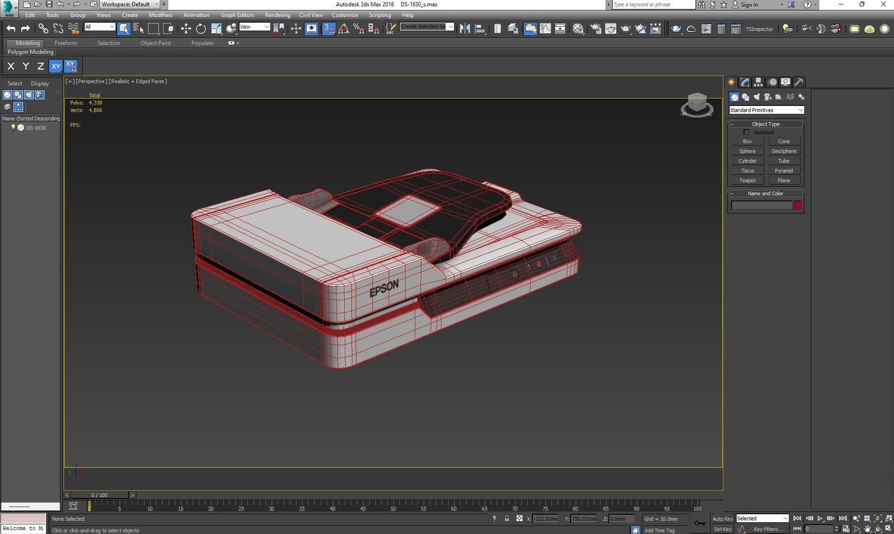 Epson DS-1630 Flatbed 3D model - TurboSquid 2094421