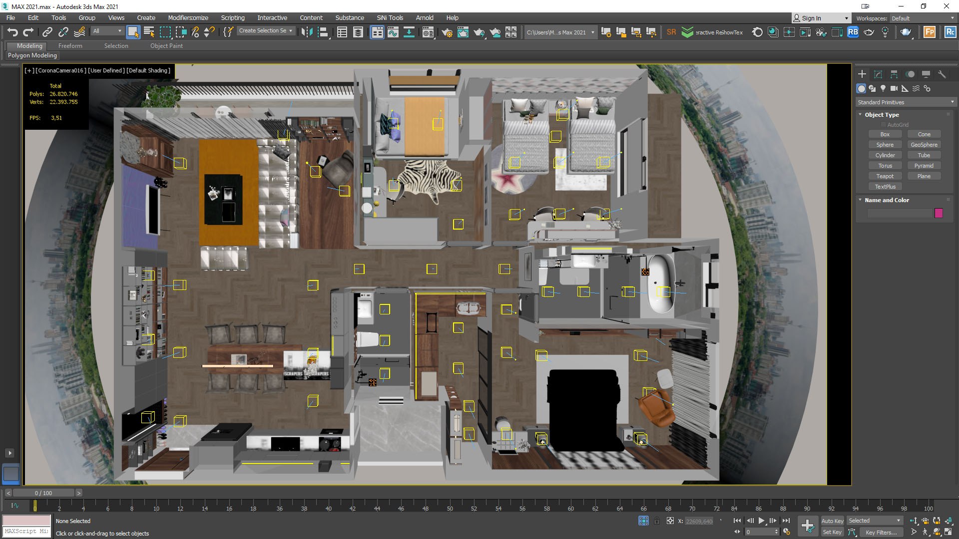3D Apartment 07 - Super CAT - MAX Collada Simlab FBX OBJ - TurboSquid 2108761