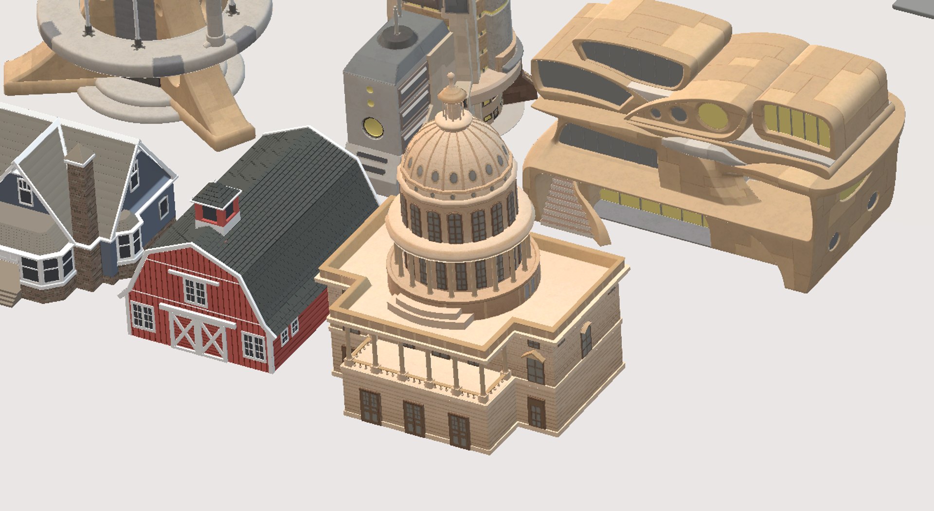 Build City 3D Model - TurboSquid 1235722