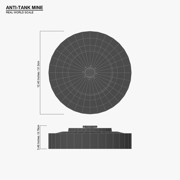 3d model of anti-tank tm-57