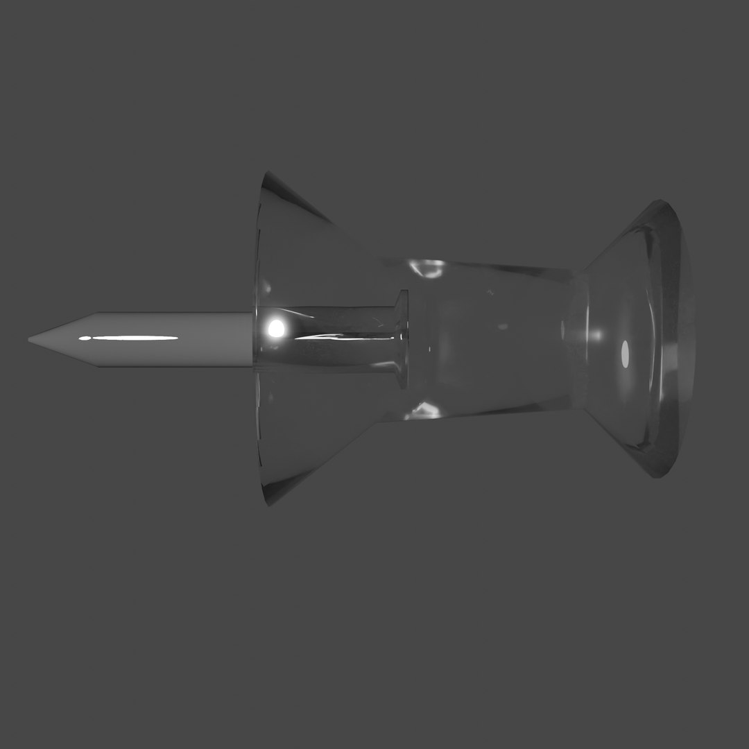 Free Clear Plastic Tack Model - TurboSquid 2075250