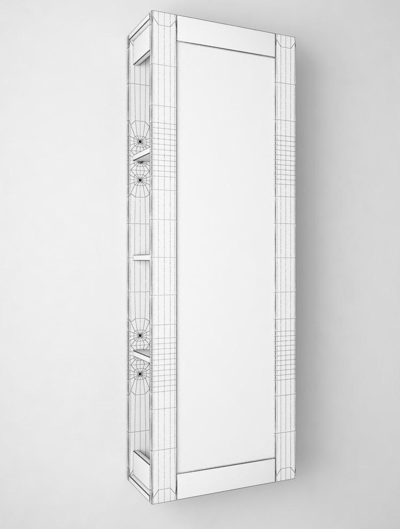 3d max mirror storage white