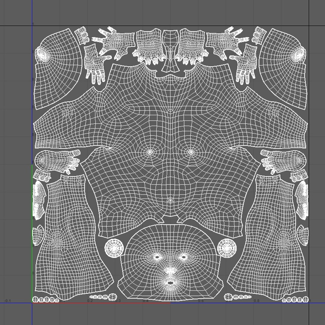 Mesh Body Model - TurboSquid 1330206