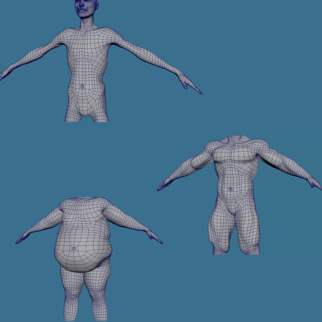 Mesh Body Model - TurboSquid 1330206