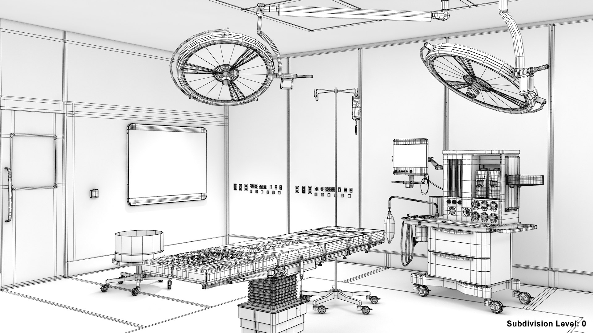 3D Basic Surgery Room Model - TurboSquid 2068644