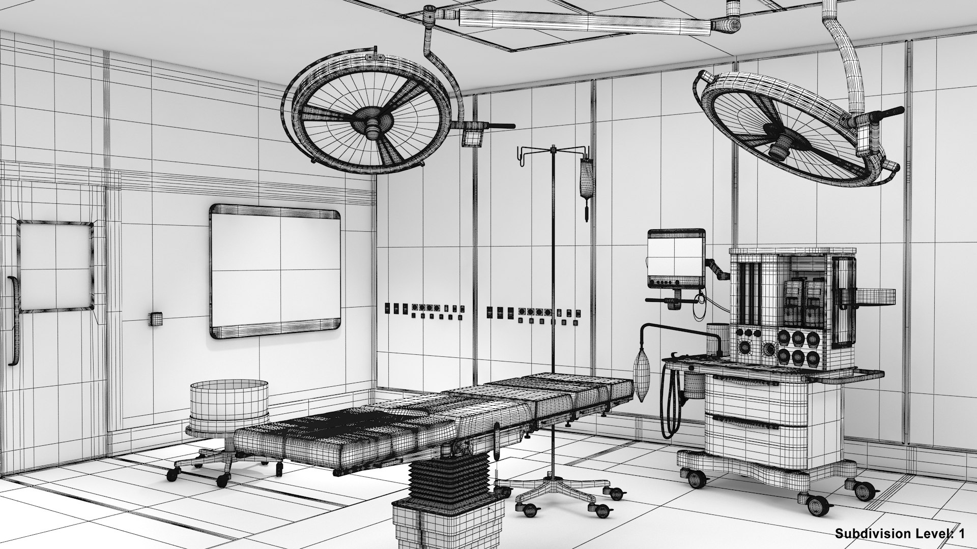 3D Basic Surgery Room Model - TurboSquid 2068644