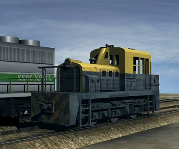 german switcher locomotive 3d lwo