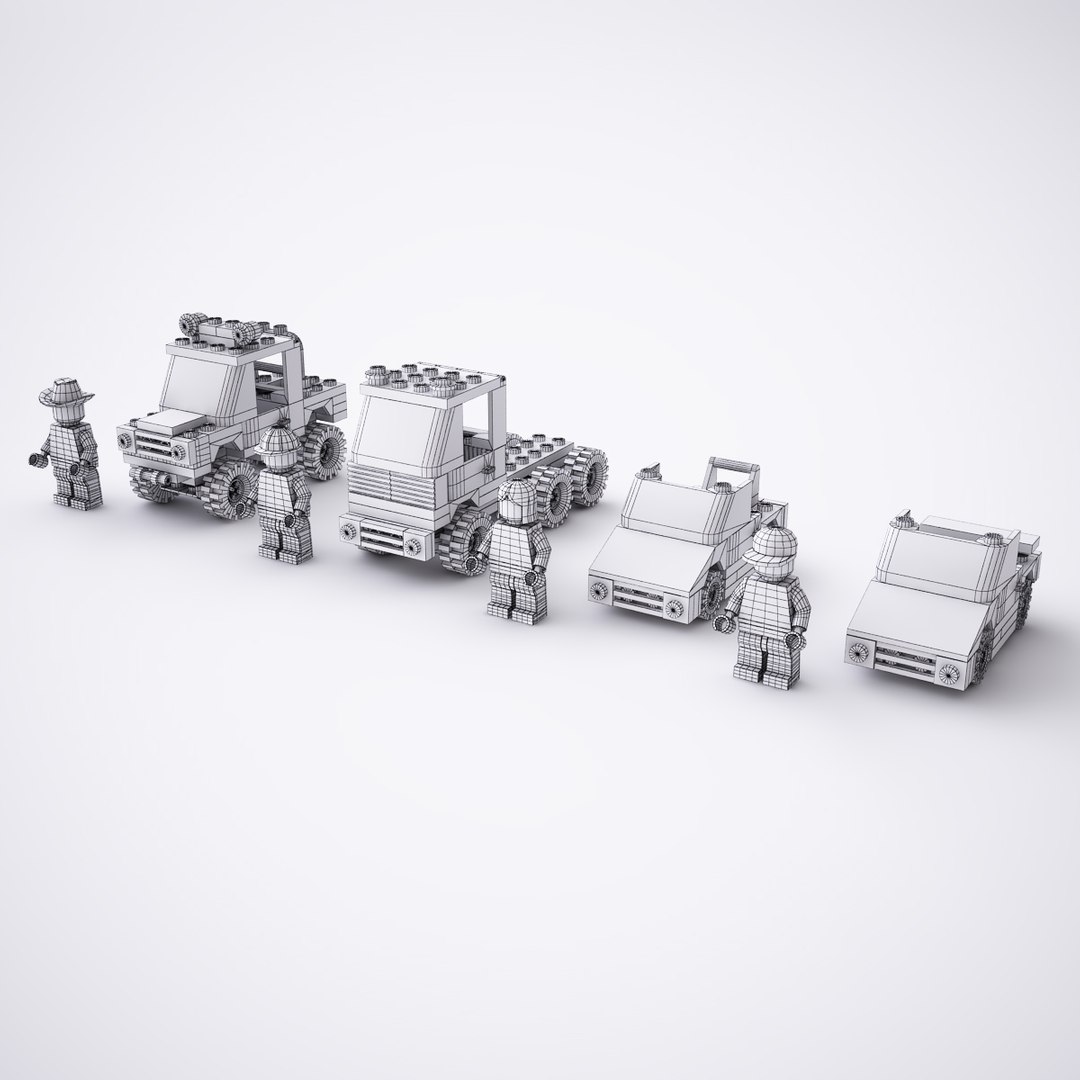 3d Lego Street Vehicles