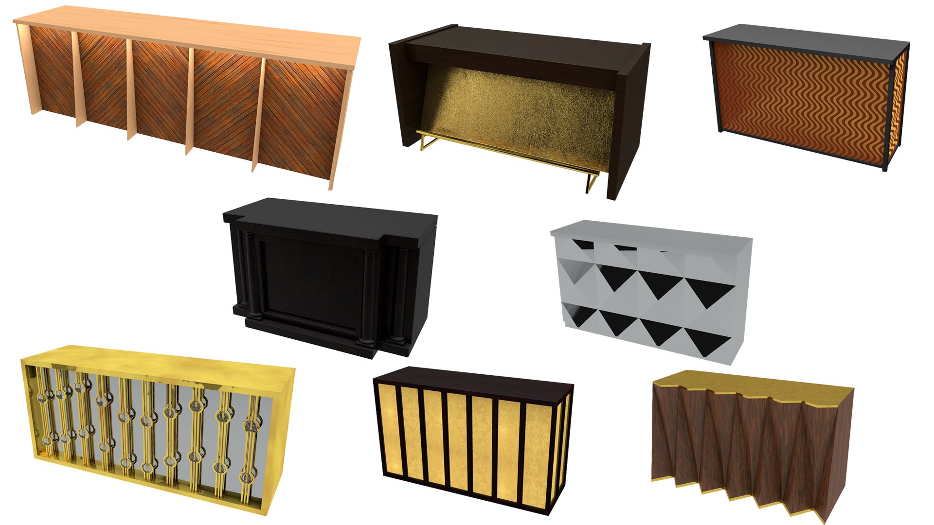 3D Model Events Bar Counter - TurboSquid 1617217