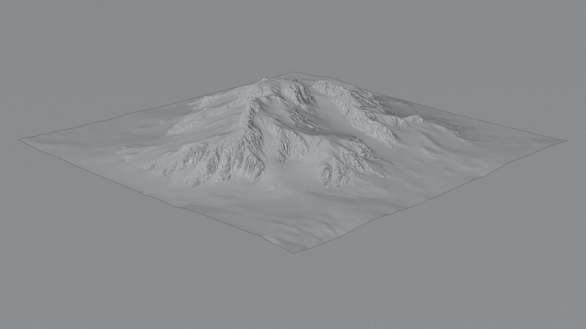 3D Tundra Mountain Terrain 3 - TurboSquid 2282392