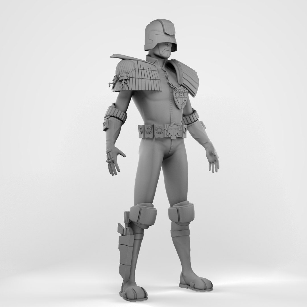3D Judge Dredd - TurboSquid 1249696