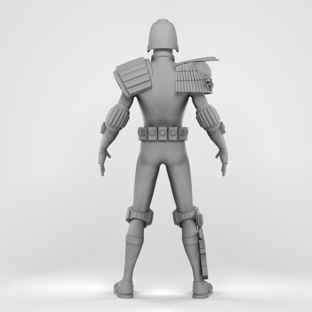 3D Judge Dredd - TurboSquid 1249696