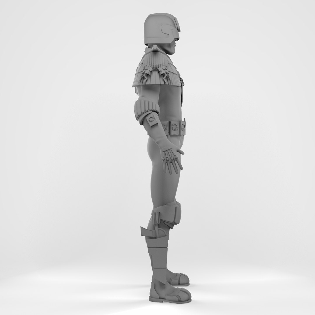 3D Judge Dredd - TurboSquid 1249696