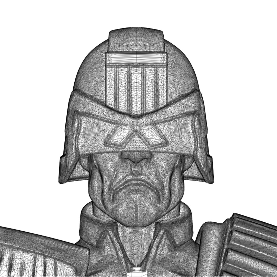 3D Judge Dredd - TurboSquid 1249696