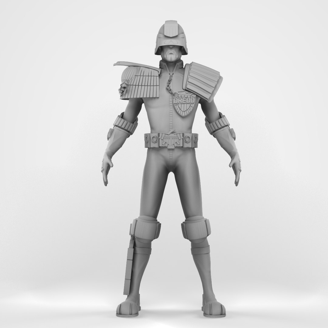 3D Judge Dredd - TurboSquid 1249696