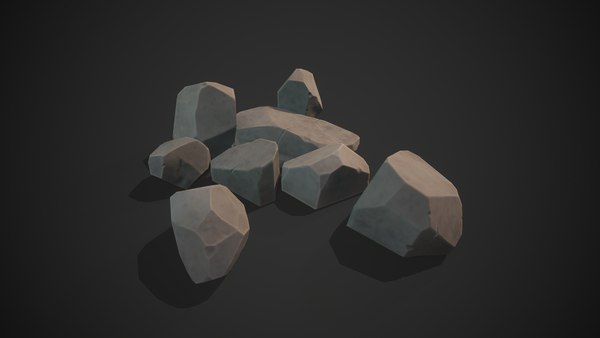 3D Stylized rock - TurboSquid 1814583