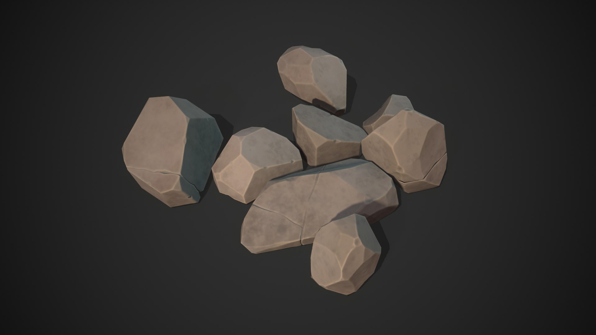 3D Stylized Rock - TurboSquid 1814583