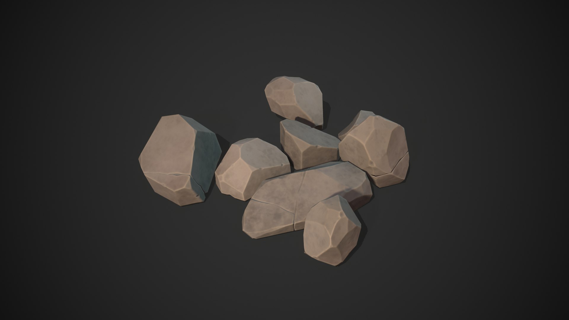3D Stylized Rock - TurboSquid 1814583