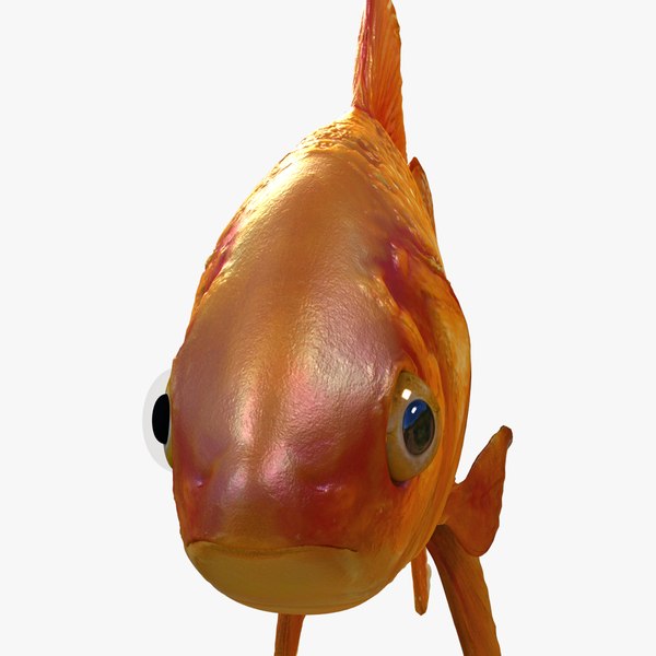 3d model of common goldfish